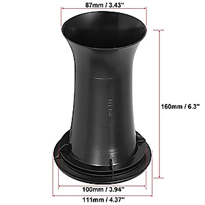 uxcell Car Subwoofer Woofer Port Box Bass Reflex Air Tube Fits for 6.5" 8" Speaker