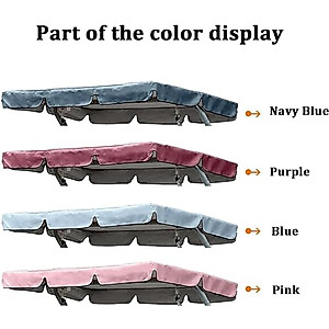 BTURYT Swing Chair Canopy Replacement 2/3 Seater Patio Swing Cover Waterproof UV Resistant Swing Canopy Cover for Garden Outdoor Patio
