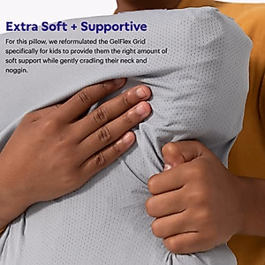 Purple Kid Pillow - Grey - GelFlex Grid - Cool & Breathable