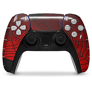 WraptorSkinz Skin Wrap compatible with Sony PS5 DualSense Controller Spider Web (CONTROLLER NOT INCLUDED)