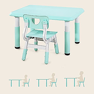 Walnut Baby Table Chair Set Kindergarten Toy Table Baby Children Home Learning Table Chair Can Be Raised Lowered Plastic Game Table