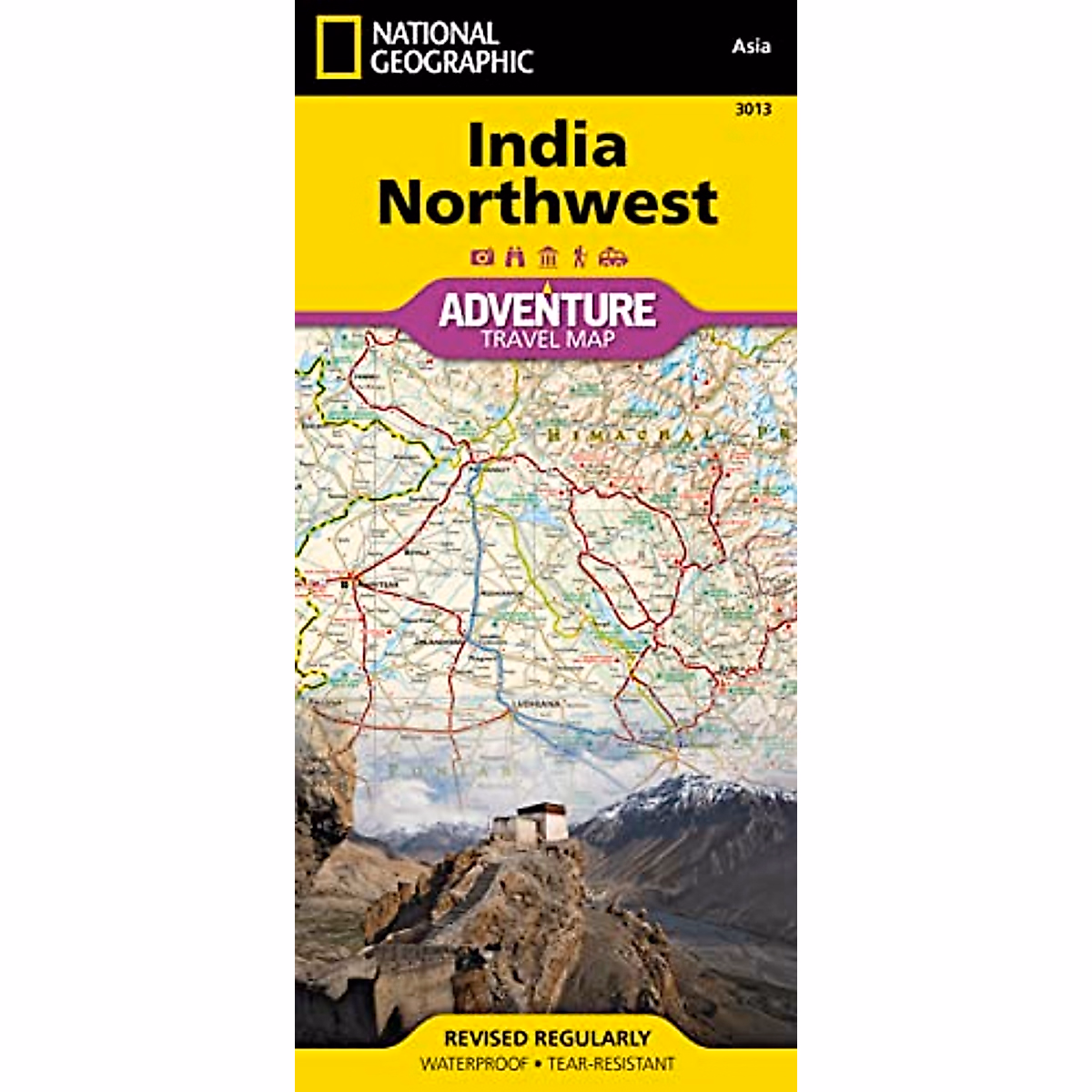 India Northwest Map (National Geographic Adventure Map, 3013)