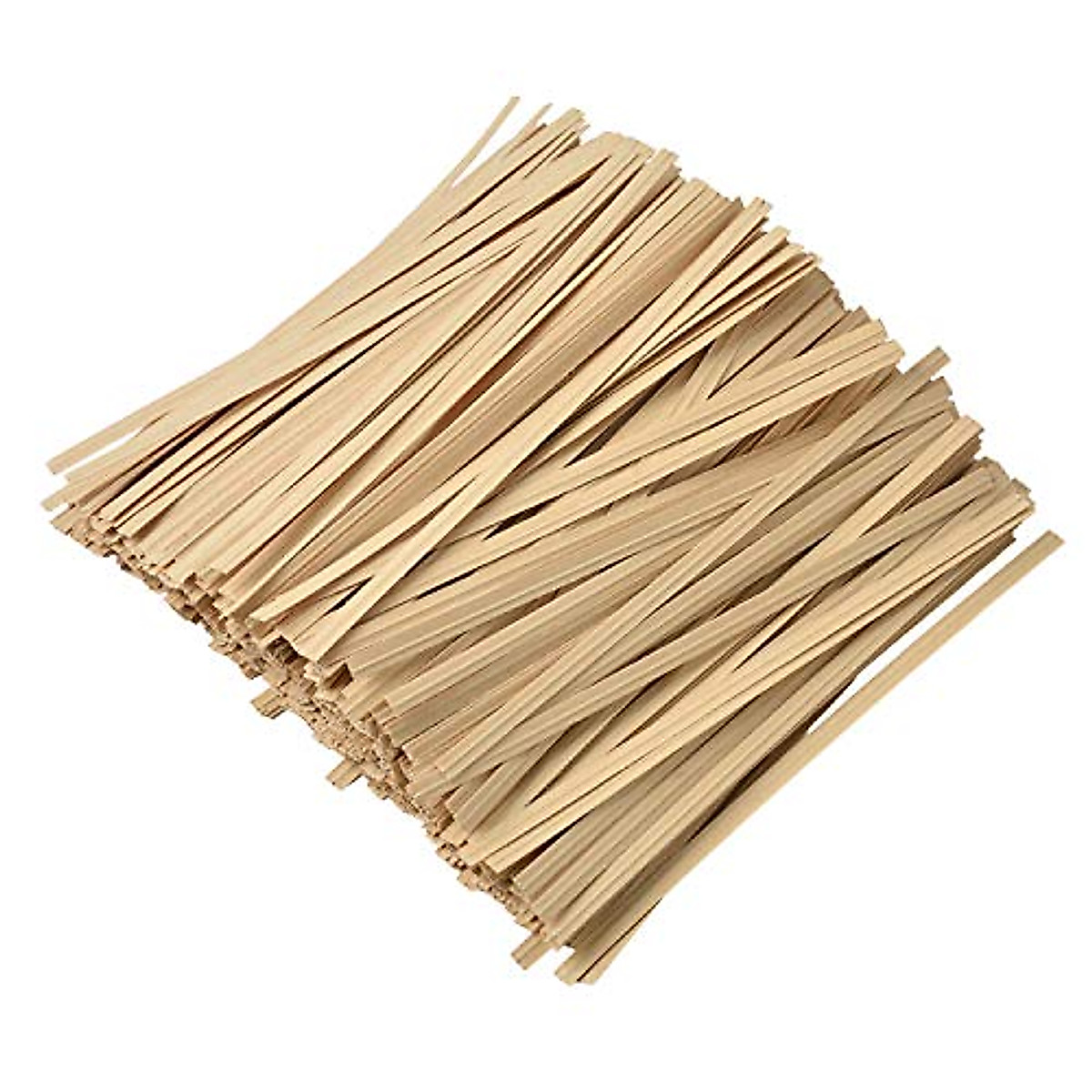 500 Pcs 5" Kraft Paper Twist Ties Reusable Bread Ties, for Party Cello Candy Bread Coffee Bags Cake Pops