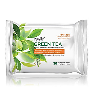 Epielle Gentle Skin Cleansing Wipes, 6 pack of 30 count each of Vitamin C, Cucumber, Aloe Vera, Collagen&Vitamin E, Green Tea, and Argan, Alcohol-Free, Hypoallergenic, Natural Extracts, Oily Skin.