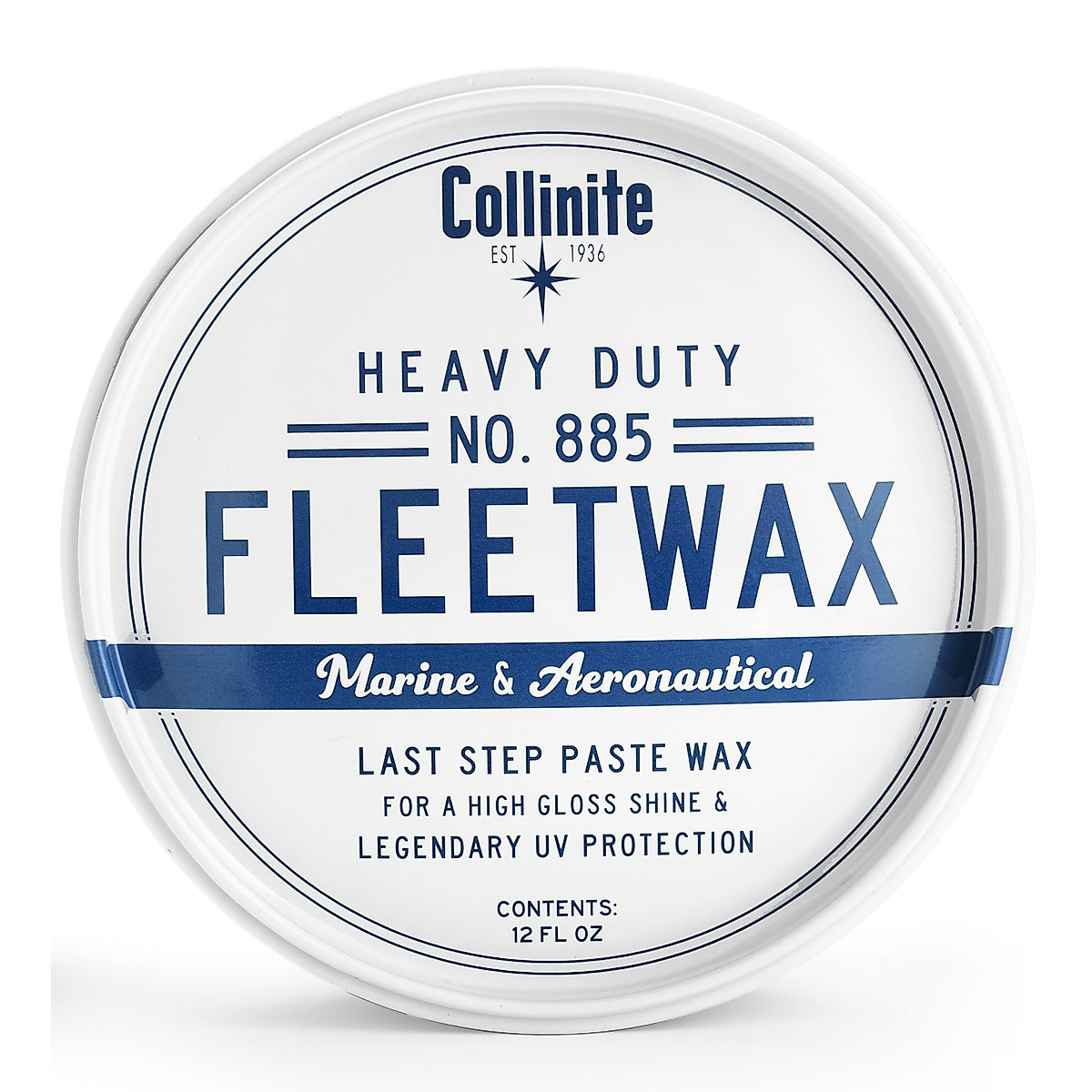 COLLINITE No. 885 Fleetwax Paste Wax, 12 Fl Oz - 1 Pack