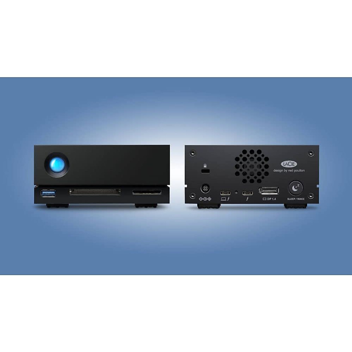 LaCie 1big Dock 4TB External Hard Drive HDD Docking Station – Thunderbolt 3 USB 3.1 USB 3.0 7200 RPM Enterprise Class Drives, for Mac and PC Desktop, Data Recovery (STHS4000800)