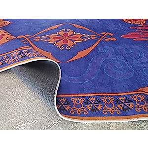 Aladdin Rug, Aladdin, Magic Carpet, Fantastic Rug, Living Room Rug, Kids Room Rug, Ethnic Rug, Minimalist,Custom Rug, Floor Rug, Area Rug p387 (1.6x1.9 feet-50x60cm), 1.6x1.9 feet-50x60cm(MatSize)