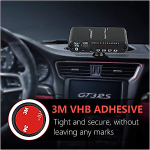 Bluetooth Audio Receiver FM Radio,MP3 Digital Player,LED 4-Digital Display,SD Card/USB Playback 3.5mm Audio Output(Black)