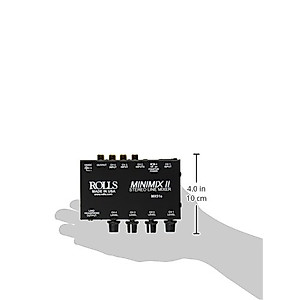 Rolls MX51S Mini Mix 2 Four-Channel Stereo Line Mixer Black