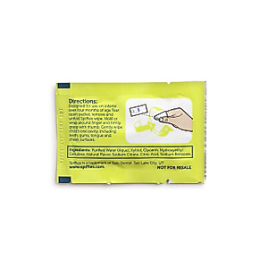 Spiffies Baby Oral Care Tooth Wipes - Gum & Teeth Wipe Tissues for Teething Relief & Cleaning Infant & Toddler Teeth - Baby Tooth Wipes w/Xylitol for Ages 0-12 Months & Up (Apple, 20 Count, 3 Pack)