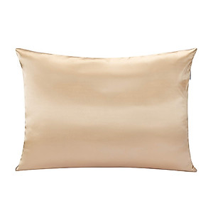 NeckAngel Satin Silk Pillowcases with a Hair Tie for Hair and Skin Slip Cooling and Silky Pillow Cases 20x26 Inches