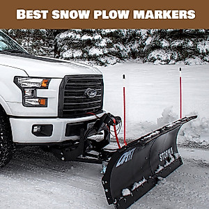 Polar Snow Products - Reflective, Universal Snow Plow Guide Markers Boss, Western (2)