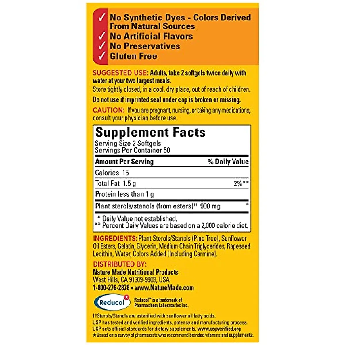 Nature Made CholestOff Plus, Dietary Supplement for Heart Health Support, 100 Softgels, 25 Day Supply