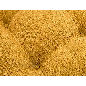 Happiness Decoration 2 Pack Chair Cushions for Dining Chairs with Ties Thick Soft Non Slip Seat Cushions Washable Tatami Square Comfortable Tufted Chair Pads,18" x 18" (Orange)