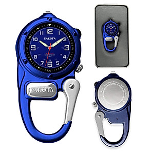 Dakota Mini Clip Microlight, Clip Watch, Flashlight and Watch, Outdoor Gifts for Men and Women, Use for Fishing Hunting, and More, Tactical Watch with LED Flashlight