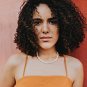 Harry Golden Beaded Choker Necklace for Women Adjustable Irregular Pearl Choker for Summer Beach Y2k Trendy Jewelry Gifts