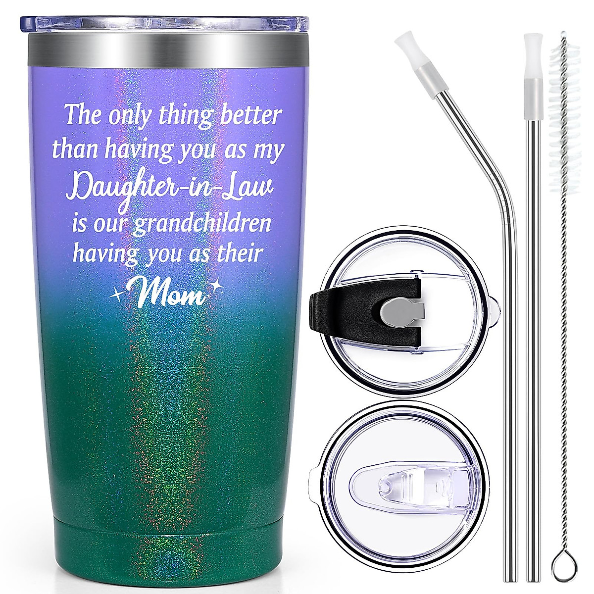 Gingprous Daughter In Law Gifts, The Only Thing Better Than Having You Tumbler Mothers Day Birthday Gifts Christmas Gifts for Daughter In Law from Mother In Law, 20oz Insulate Travel Tumbler, Gradient