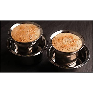 SHASTHA FOODS Stainless Steel South Indian Filter Coffee Maker(Size # 3) - 260 ml (Pack of 1) B-P