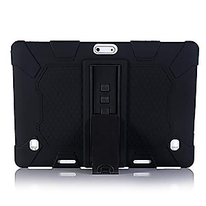 HminSen Stand Cover for Victbing 10, ZONKO 10.1，Hoozo 10, Winsing 10, Lectrus 10.1 Tablet (Black)
