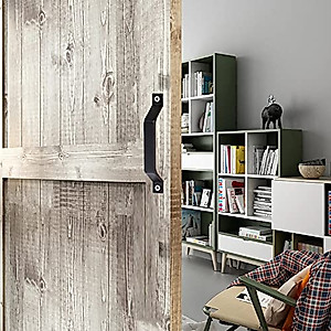 NNAA 6.1 Inch Sliding Barn Door Handle Pull Black 2 Pack Gate Handle Door Pull Pull Handle for Sliding Barn Door Gate Cabinet Closet Drawer Garage Shed