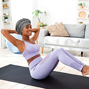 Hanaive 6 Pcs African Head Wraps for Black Women Braid African Turban Cap Twisted Headscarf Turbans Cover Wrap Hat(Bright Colors)