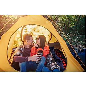 PALLYGO 0 Degree Sleeping Bag Cotton Flannel Sleeping Bags for Adults Cold Weather Camping Winter Zero Degree Warm Weather Big and Tall Right Zip