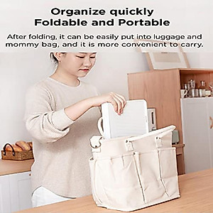 KlirAir Travel Baby Bottle Drying Rack with Tray and Drainer,Portable Bottle Drying Rack for Bottles, Teats, Cups, Nipples,Pump Parts and Accessories,White