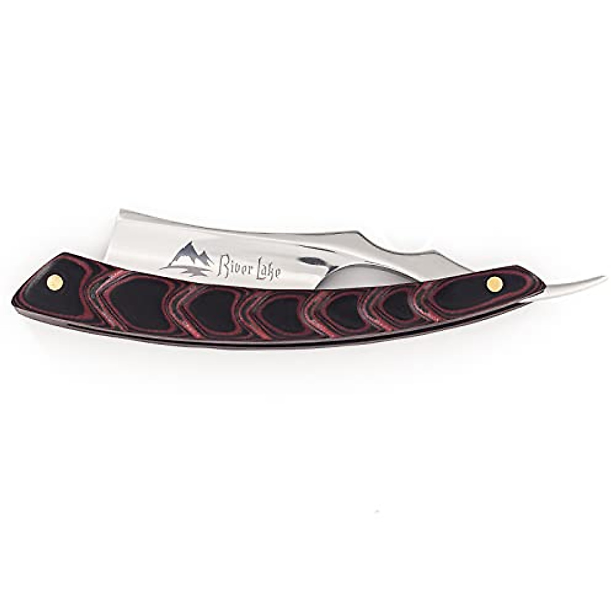 Professional Men's Straight Razor Barber Straight Edge Folding Razor (Red Handle Razor)