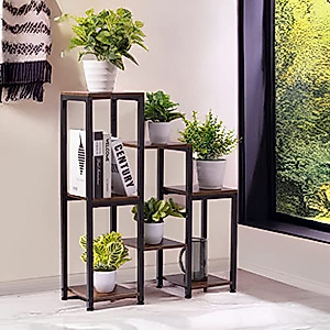 VonDream 3 Tier 7 Potted Plant Stand Indoor, Plant Stands for Indoor Plants Multiple, Corner Plant Shelf for Living Room, Tiered Plant Holder, Metal Plant Table