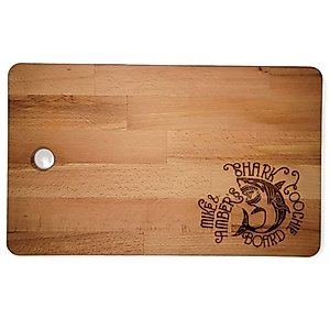 Shark Coochie Board Personalized Beech Engraved Cutting Board