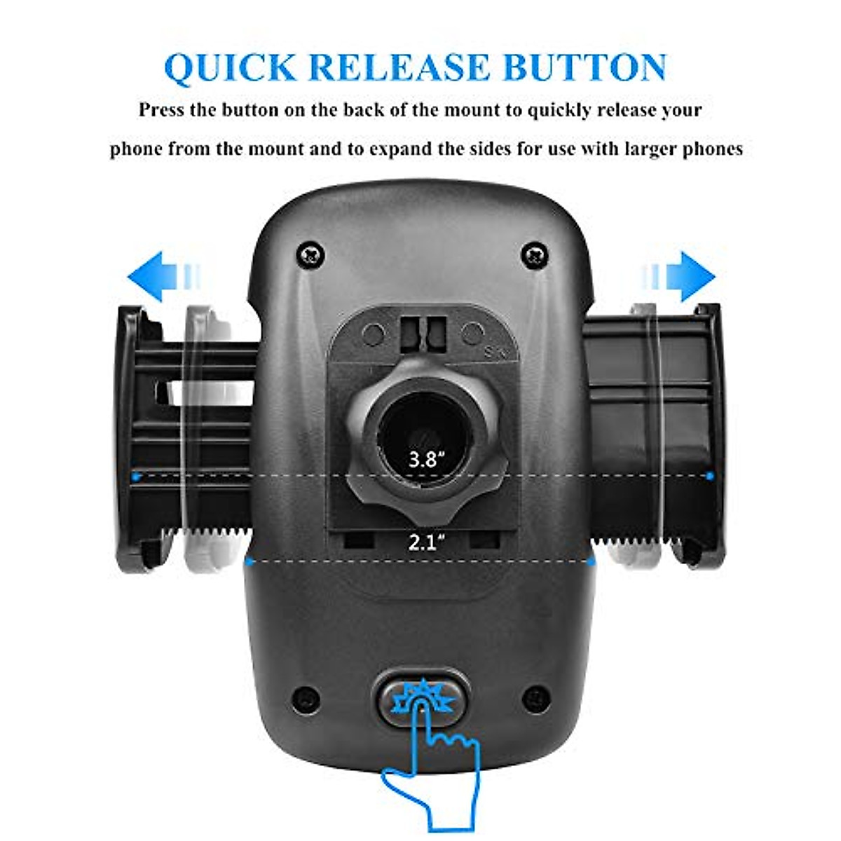 Njjex Car Phone Mount Holder for Samsung Galaxy Note 20 Ultra S22+ S21 FE 5G S20+ S10 A53 A13 A03s A02s A12 A32 A42 A52 iPhone 14 Pro Max 13 12 11 Xs Xr 8 7 Air Vent Car Mount Cell Phone Holder Cradle