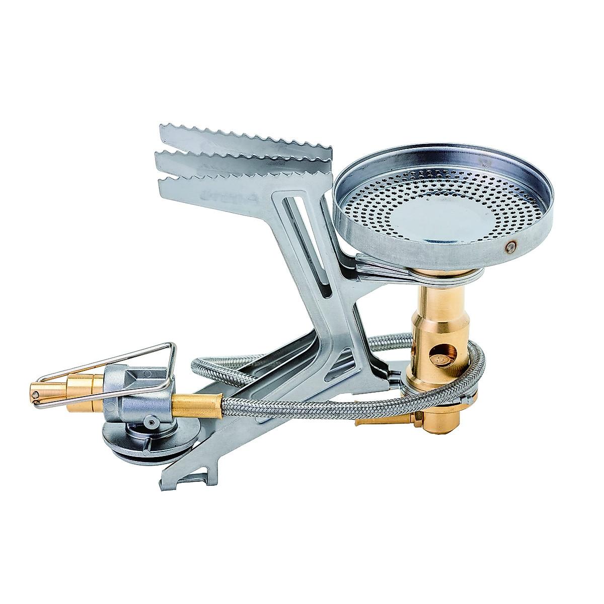 SOTO Fusion Trek Stove, Butane, Wind Resistant, Micro Regulator, 3 Legs, 3260 Energy Output, 16.9x5.5x3.9in, 6.4oz, Metal, Japan