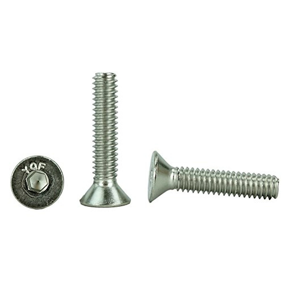Stainless 1/4-20 x 1-1/4" (1/2" to 3" Available) Socket Flat Head Screws, Full Thread, Hex Drive, Stainless Steel 18-8, Coarse Thread (1/4-20 x 1-1/4")