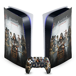 Head Case Designs Officially Licensed Assassin's Creed Key Art Syndicate Graphics Vinyl Faceplate Gaming Skin Decal Compatible with Sony PlayStation 5 PS5 Digital Console and DualSense Controller