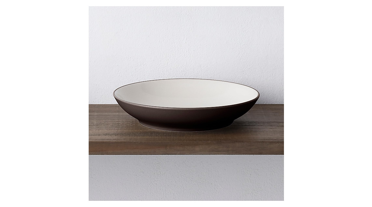 Noritake Colorwave Chocolate Bowls - Elegant 4-Piece Pasta Set