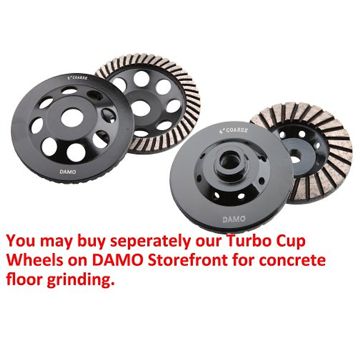 Metal 5-Inch Dust Shroud for Grinders/Concrete Grinding Diamond Cup Wheels