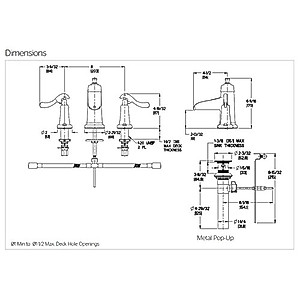 Pfister LG49YP1Y Ashfield 2-Handle 8" Widespread Bathroom Faucet in Tuscan Bronze, Water-Efficient Model