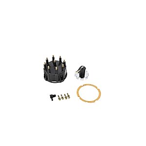 Replacement Distributor Cap Tune Up Kit - Compatible with Mercruiser GM V8 Engines with Thunderbolt IV, V HEI Ignition System - Replaces Parts 187523, 805759Q3, 805759T3 - Rotor, Cap, Gasket