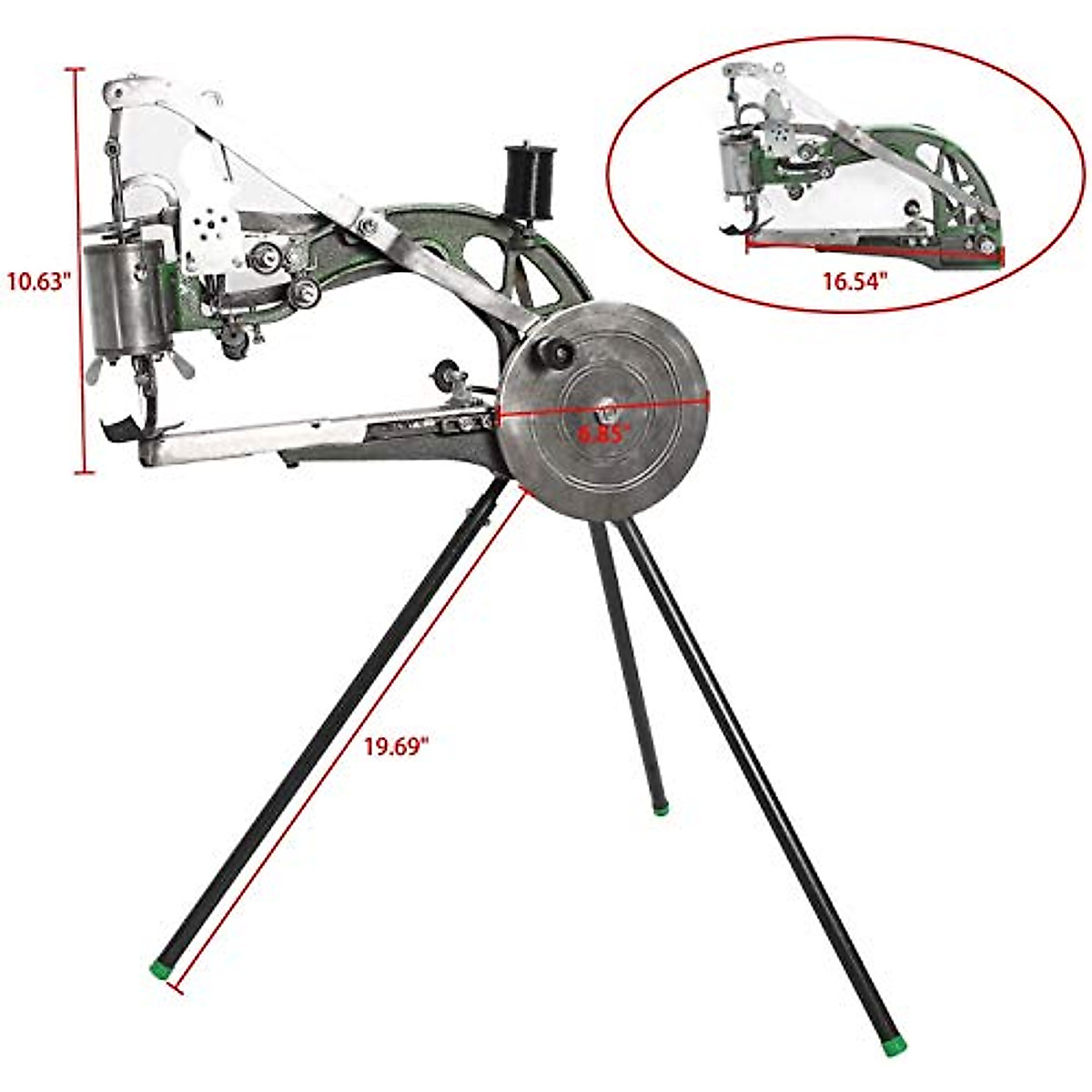 FamYun Hand Cobbler Shoe Repair Machine Dual Cotton Nylon Line Sewing Machine Manual Leather Machine Shoe Sewing Machine