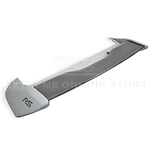 Replacement for 2013-2018 Ford Focus Hatchback Models | EOS RS Style Rear Roof Wing Spoiler (Carbon Fiber)