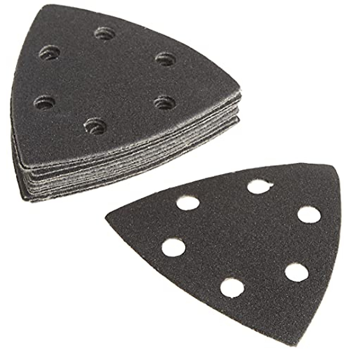 DEWALT DWASPTRI12 Hook and Loop Triangle 120 Grit Sandpaper, 12-Pack , Black