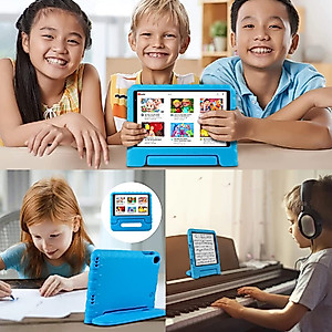 FACETEL Kids Tablet 8 inch Android 13 Tablet for Kids 7GB RAM 64GB ROM TF 512GB Parental Control, Puzzle Game, Bluetooth 5.0, Education, Dual Camera, Toddler Tablet with 3600mAh Netflix YouTube, Blue