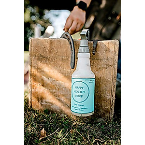 Happy Healthy Hoof Cleaner - Natural Thrush Treatment for Clean Hooves - 16 Ounce Heavy Duty Spray Bottle