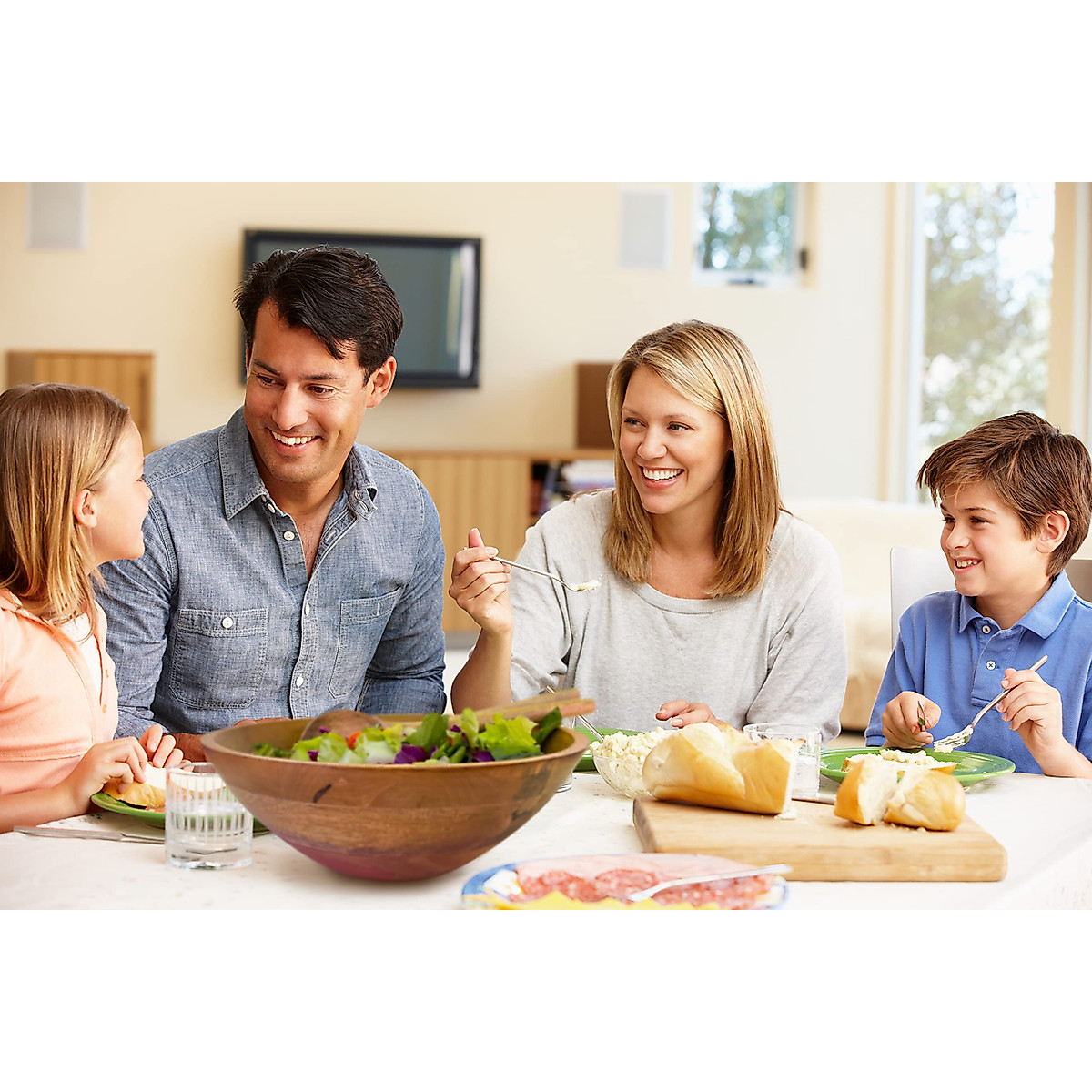 Fairwood Way Wooden Salad Bowl Set - 15" Extra Large Wooden Salad Bowl with Serving Utencils - Large 15 Inch Rustic Mango Wood Bowl, Salad Servers Included