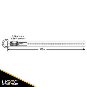 US Cargo Control Lasso Straps with O-Rings (4-Pack), 2 Inch X 10 Foot Lasso Straps for Car Hauler and Low Clearance Car Hauling Applications, 3,333 LBS Working Load Limit, Wheel Tie Down Strap