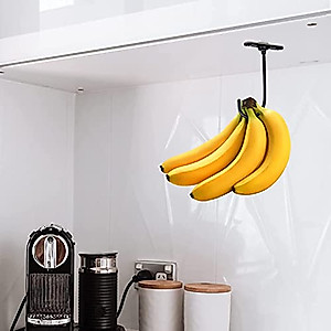 Aurgiarme Banana Holder Hook Keep Bananas Under Cabinet Hook Bananas Hanger for Kitchen Items Home Utensils Towel Storage