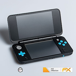 atFoliX Screen Protector compatible with Nintendo New 2DS XL Screen Protection Film, anti-reflective and shock-absorbing FX Protector Film (Set of 3)