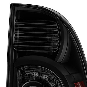 AKKON - For 2005-2015 Toyota Tacoma Factory Style Black LED Pair Tail Lights Brake Lamps Replacement