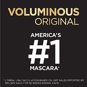 L’Oreal Paris Makeup Voluminous Original Volume Building Mascara, Carbon Black, 0.26 Fl Oz