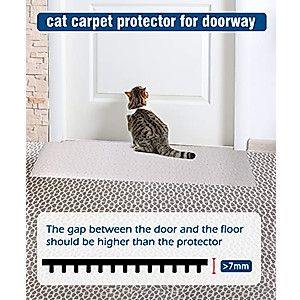 Carpet Protector for Pets - Cat Carpet Protector for Doorway, 8.2Ft Heavy Duty Plastic Carpet Protector